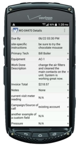 Using Custom Fields in Corrigo Pro Manager
